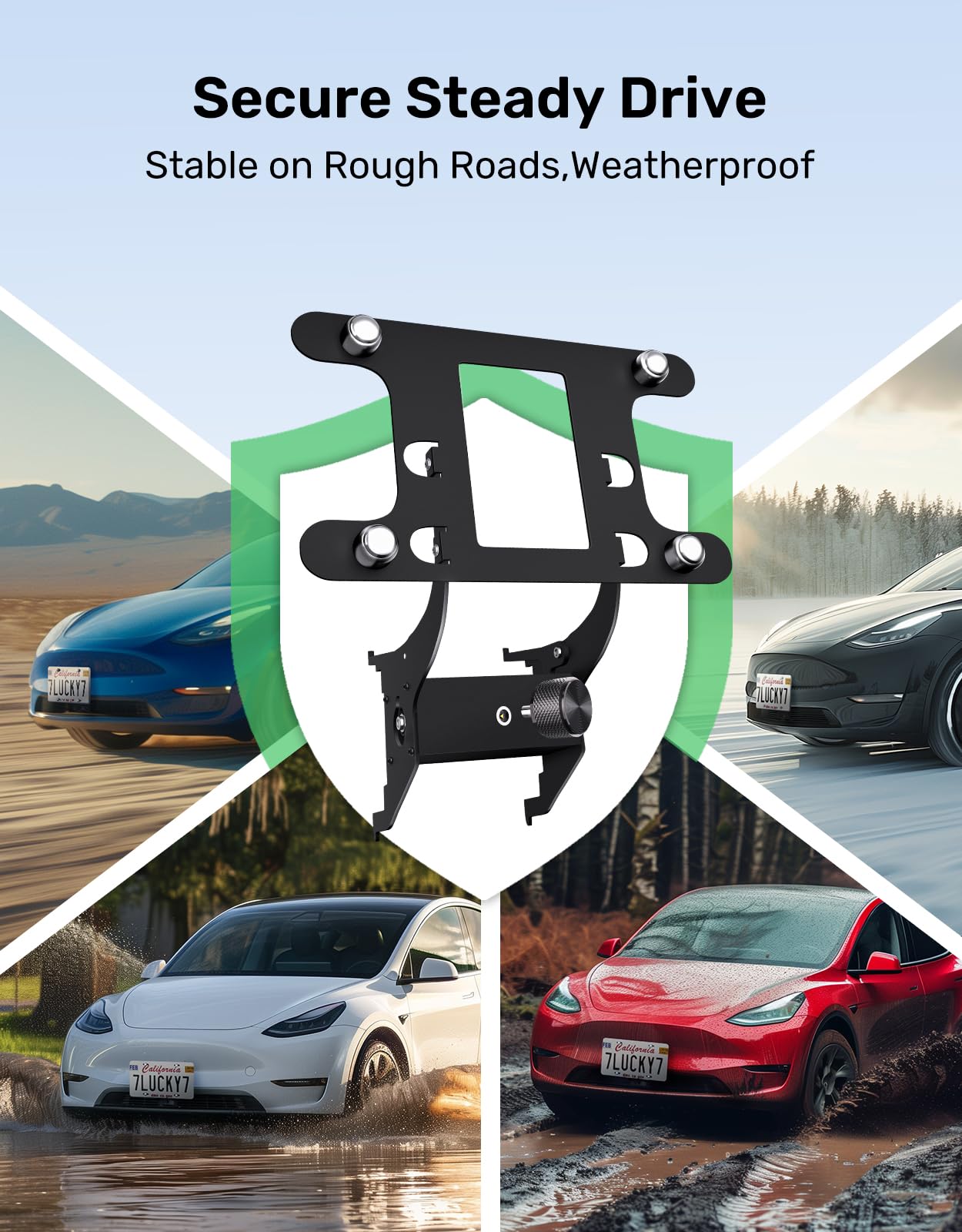 Snapklik.com : Zanch Original Front License Plate Holder For Tesla ...