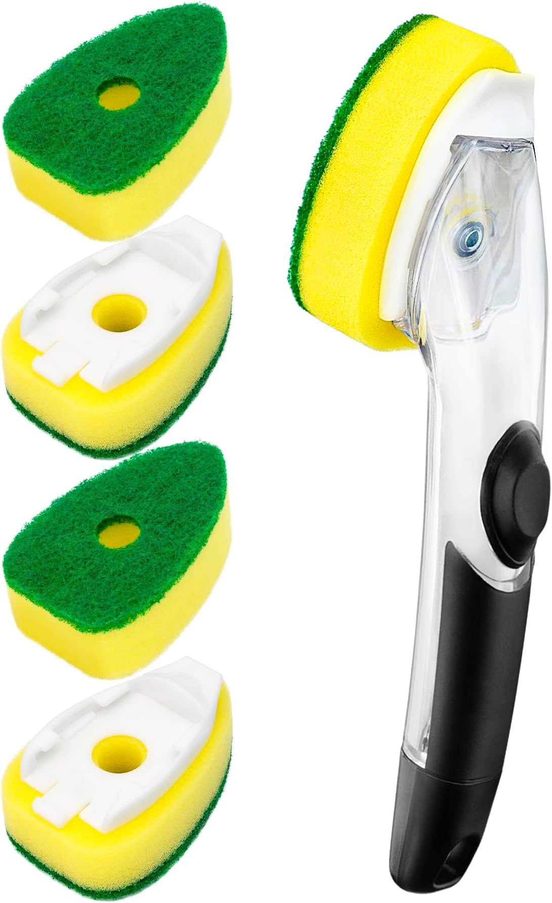 Amazon.com: Libman All-Purpose Scrubbing Dish Wand - Fillable, with 4 ...