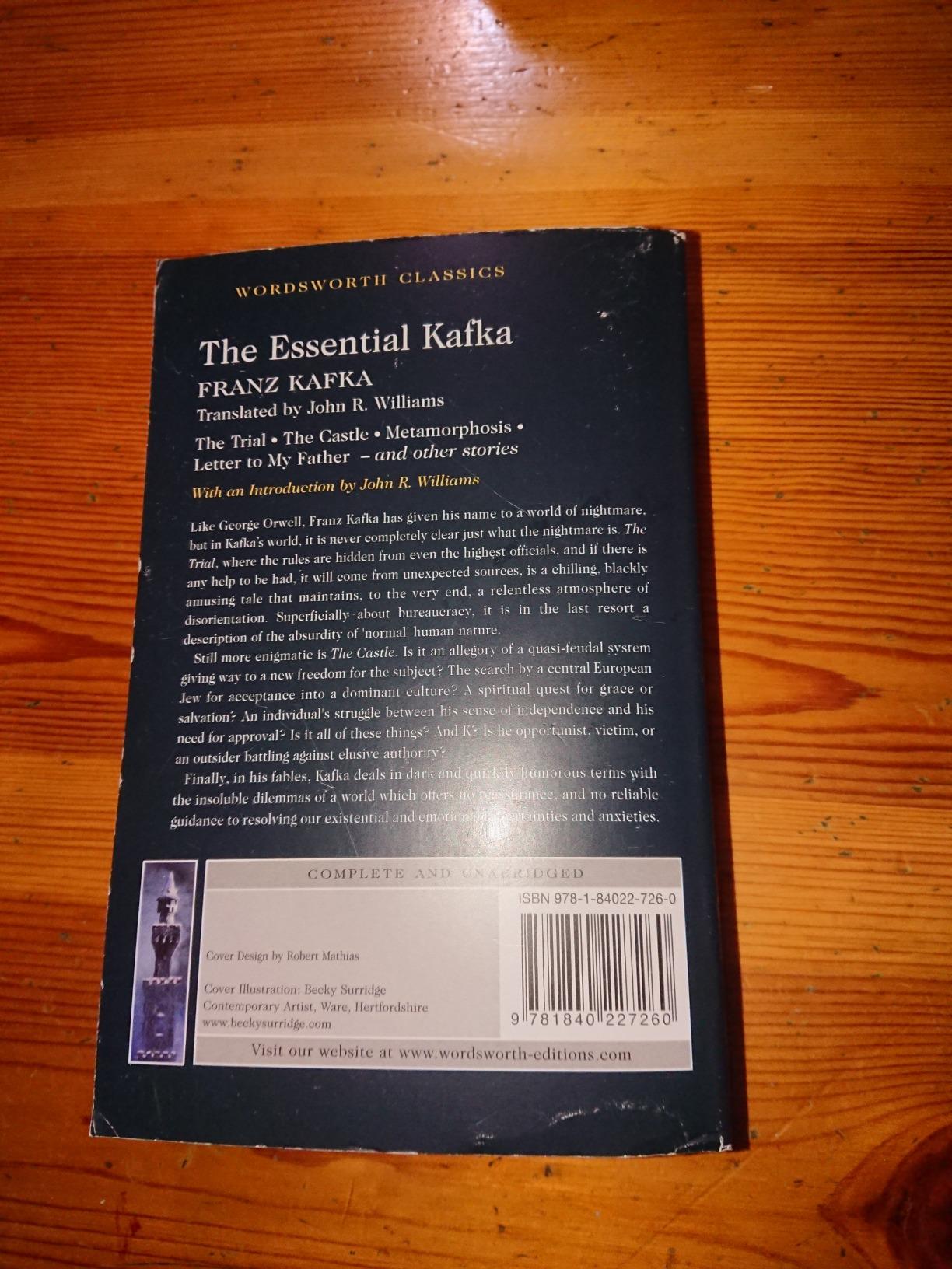 ESSENTIAL KAFKA THE CASTLE THE TRIAL METAMORPHOSIS OTHER STORIES: The ...