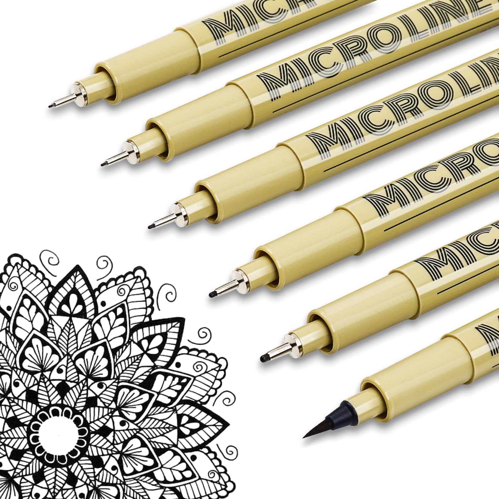 Amazon.com : KERIFI Fineliner Ink Pens, Black Micro Fine Point Drawing ...