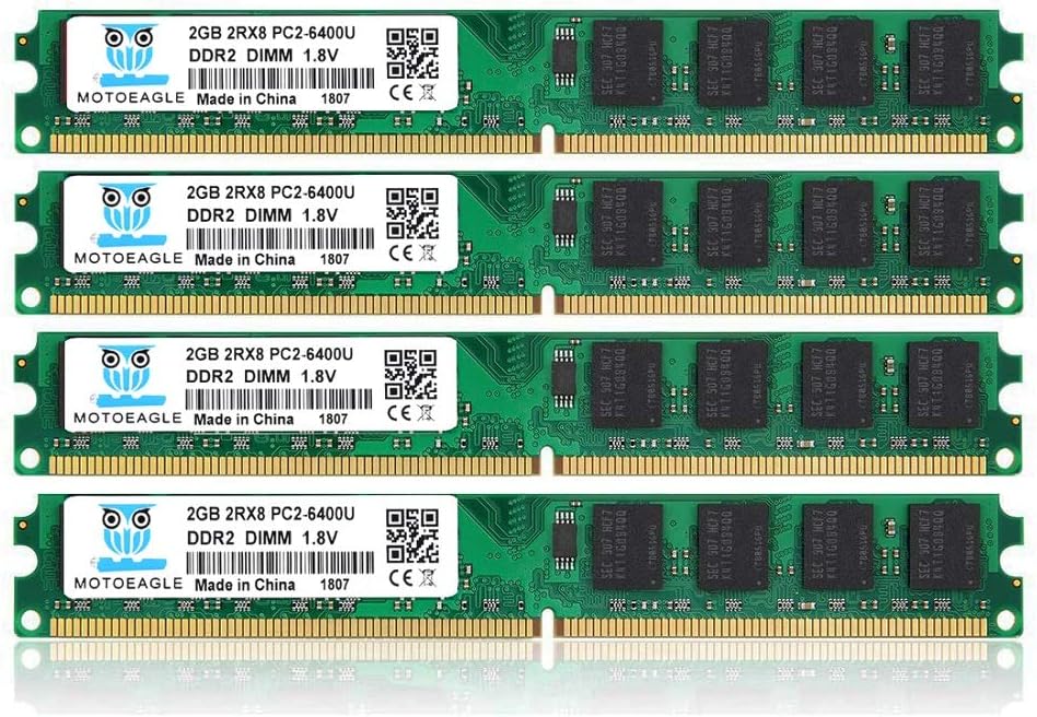DDR2 Memory 800MHZ 4G 240pin 1.8V Memory Designed for DDR2 PC2-6400 ...