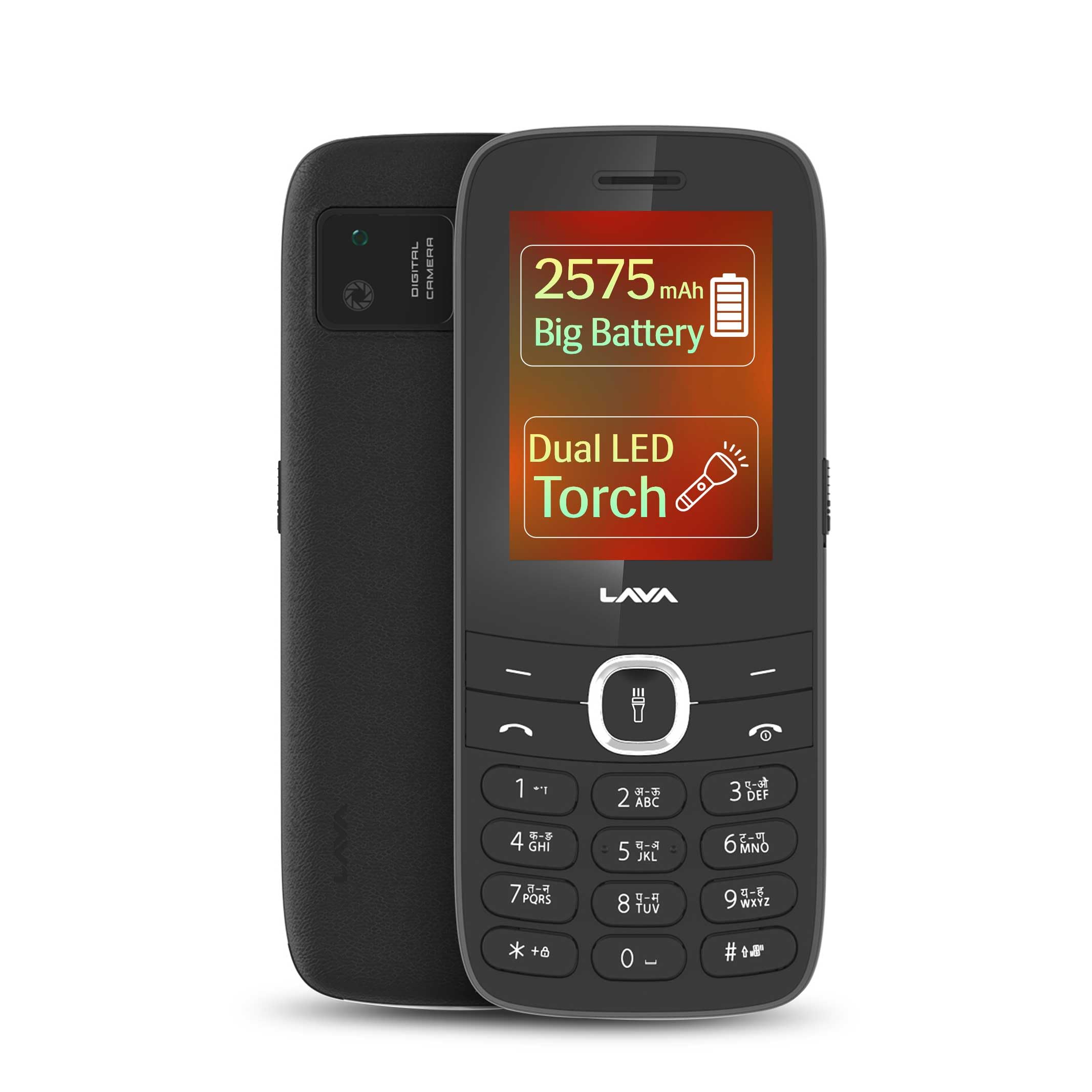 Lava A7 Torch Dual Sim Keypad Mobile Phone (with Instant Slide Torch ...