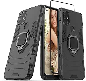 Amazon.com: Starhemei for OnePlus Nord N10 5G Case with Tempered Glass Screen Protector, 360 ...