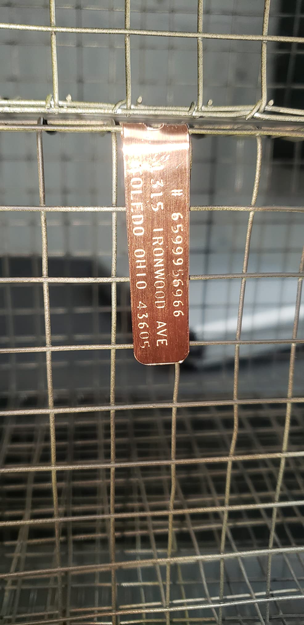 Amazon.com: Custom Stamped Copper Trap Tags (100 Pack) : Patio, Lawn ...