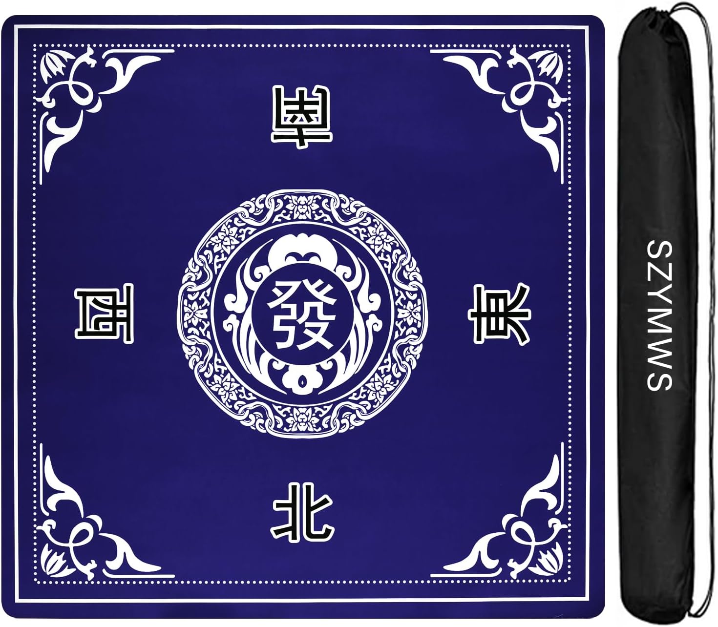 Amazon.com: SZYMWS Large Mahjong Mat with Black Carrying Bag, Anti Slip ...