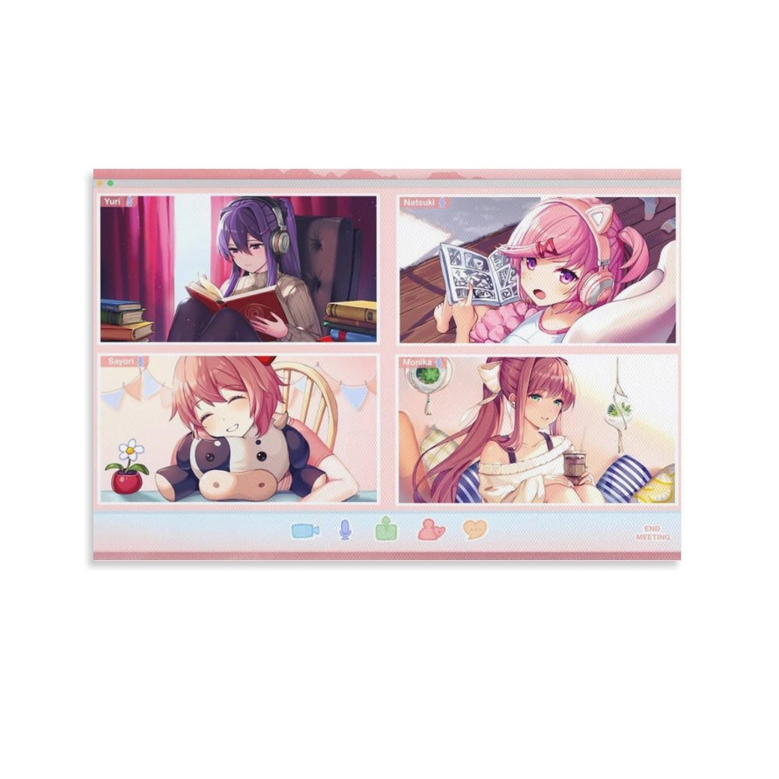 Amazon.com: Doki Doki Literature Club! Poster Game Art Wallpaper (1 ...