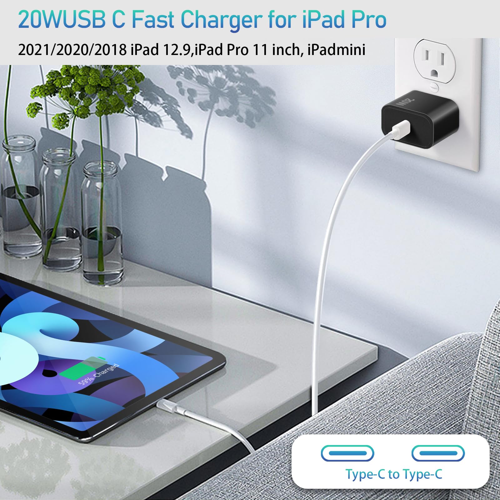 Snapklik.com : 5Pack Type C Charging Block USB C Wall Charger Boxeroo ...