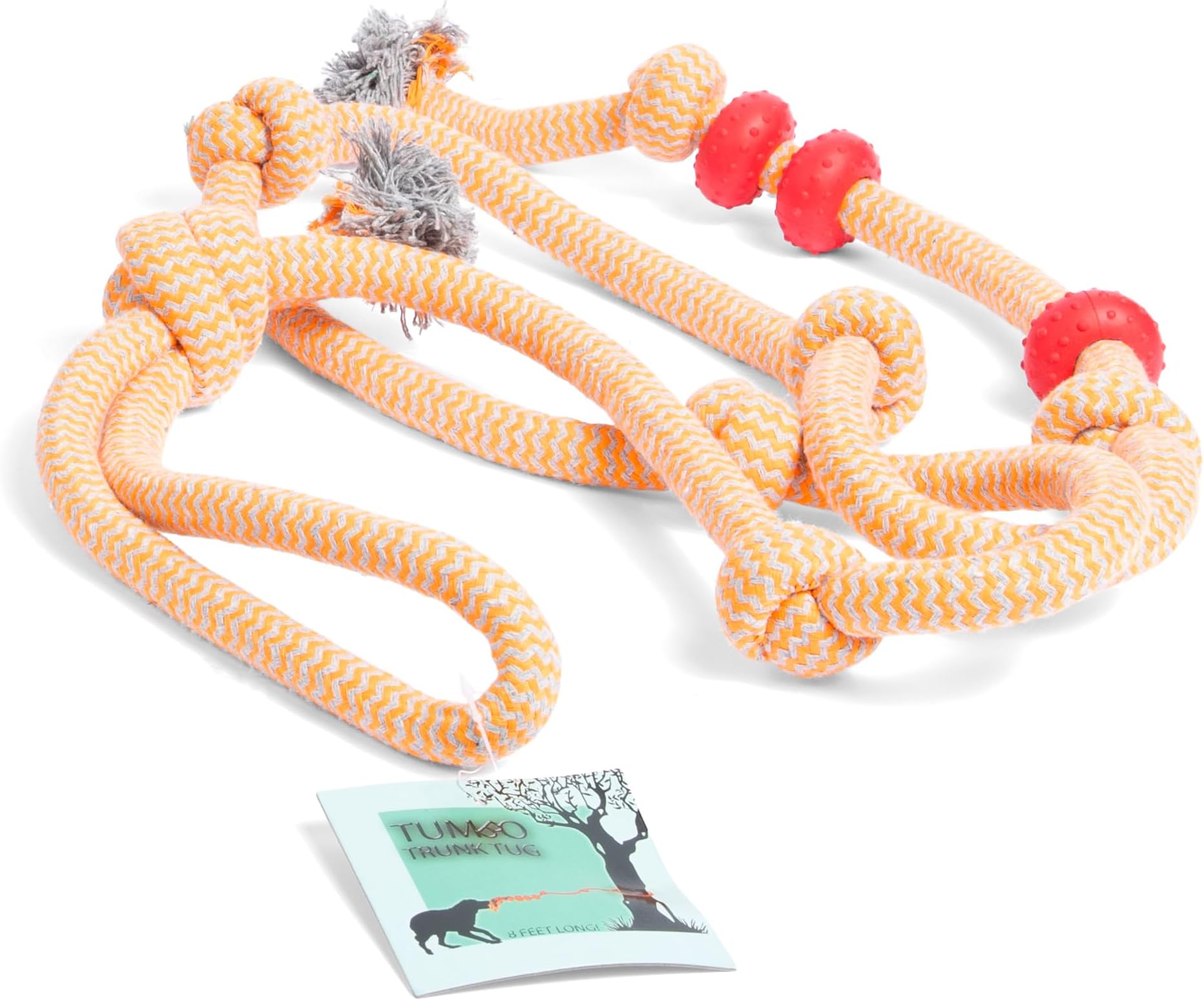 Pet Supplies : Tumbo Trunk Tug - 8 feet Long Tree Trunk Rope Toy with ...