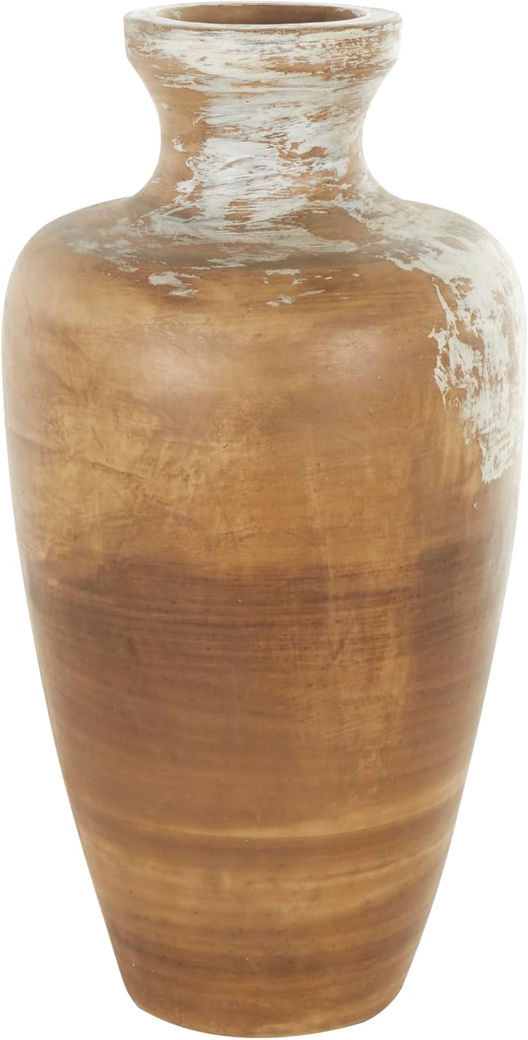 Amazon.com: Deco 79 Ceramic Decorative Vase Antique Style Distressed ...