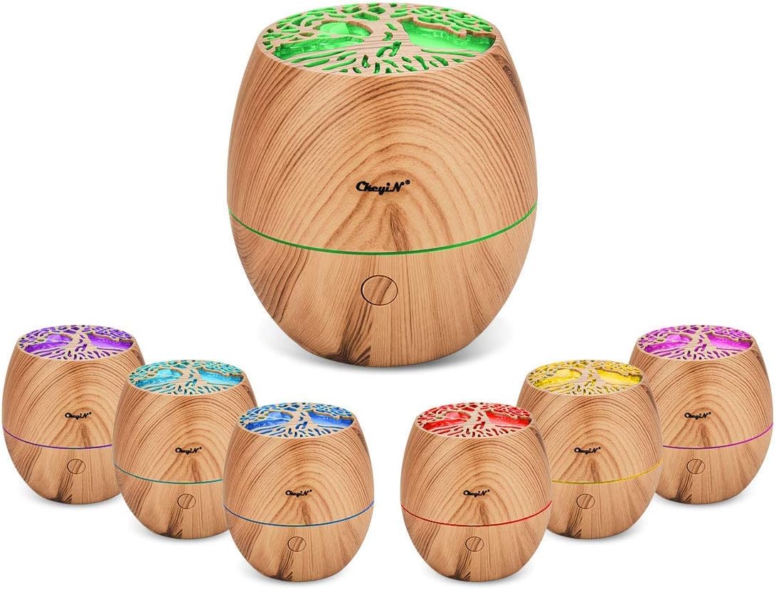 CkeyiN Mini Essential Oil Diffusers,120ml Light Aromatherapy Diffuser ...