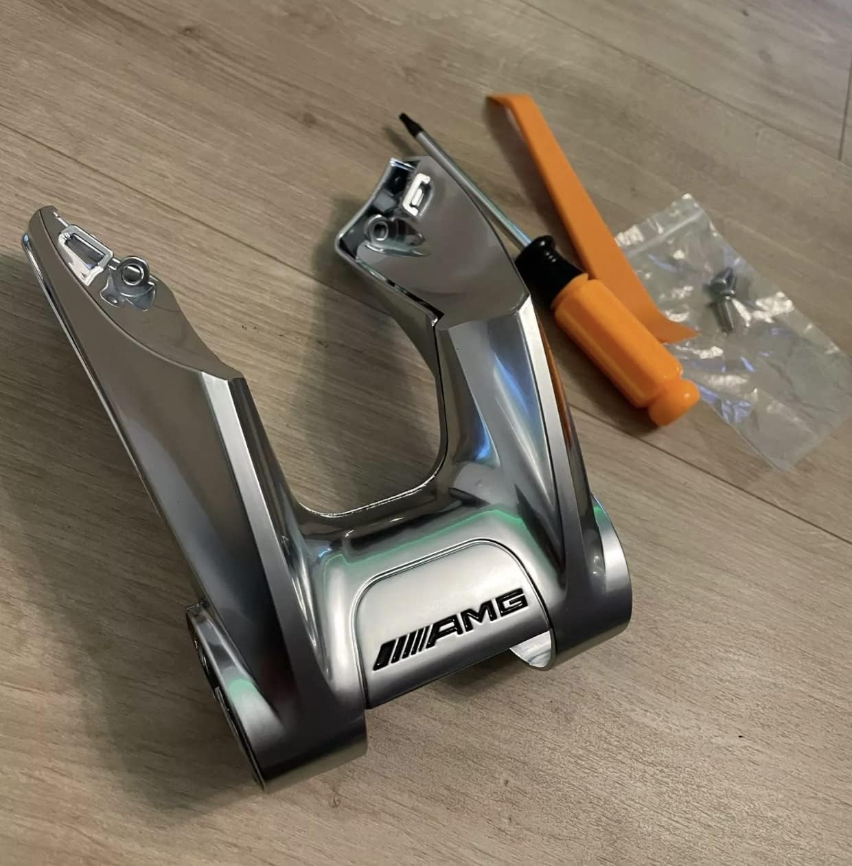 Car Steering Flat Wheel Lower Trim Cover For 2019+ Mercedes Benz AMG ...