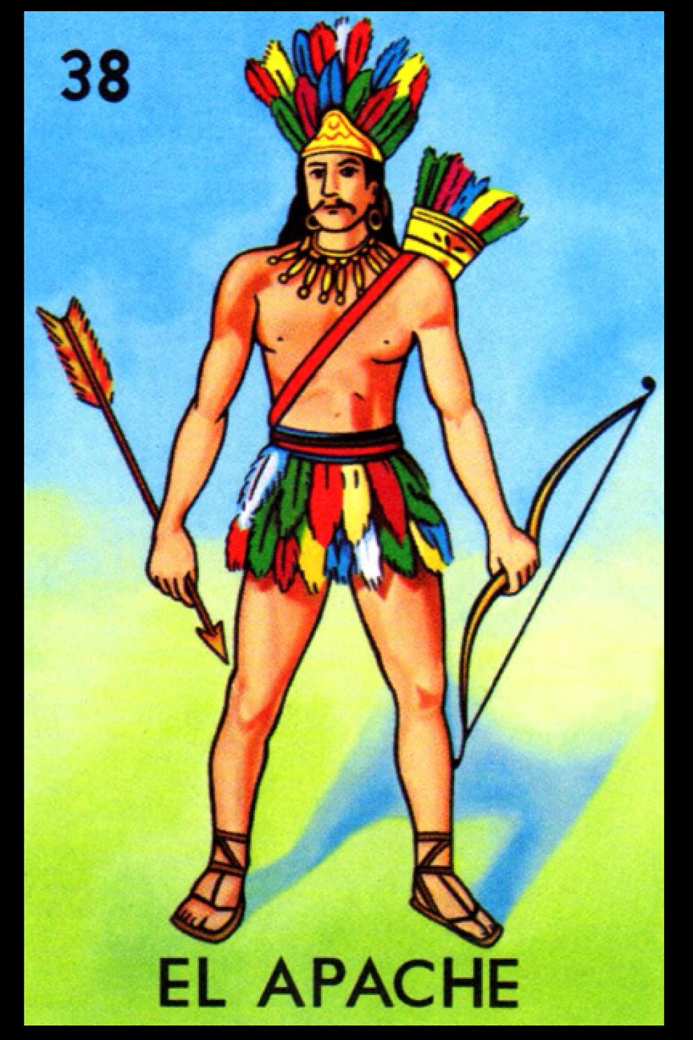 Buy El Apache - La Lotería Card : See Inside All 54 Mexicana Loteria ...