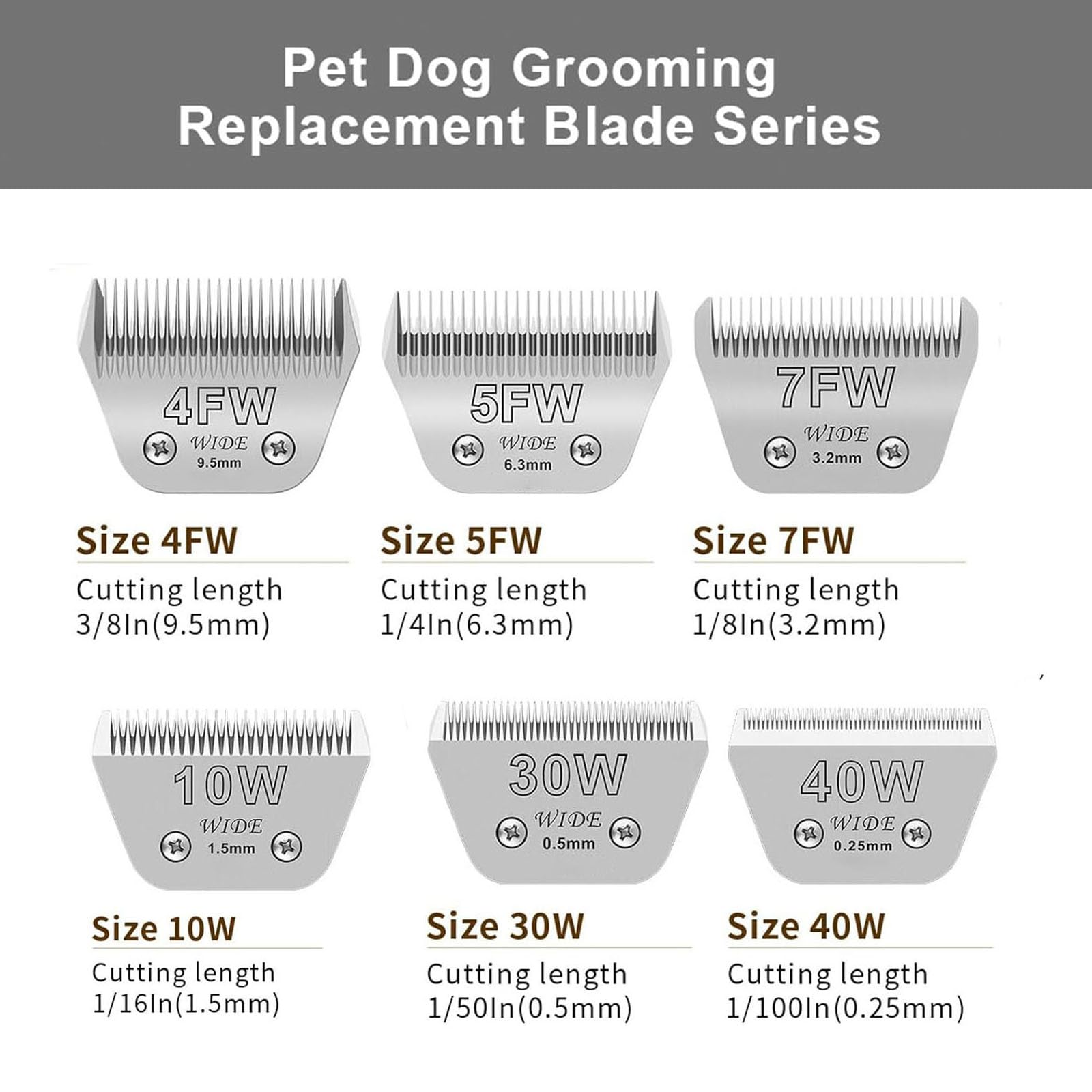 7fc Blade Dog Grooming Ceramic Replacement Cutter Fits Most Andis Oster ...
