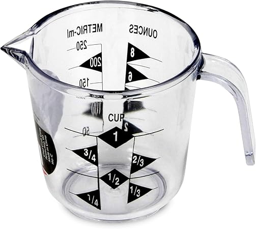 Amazon.com: Chef Craft Select Plastic Measuring Cup, 1 Cup Capacity ...