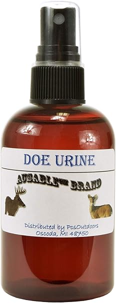 Amazon.com : AuSable Brand Whitetail Doe Urine Spray (4 fl oz Spray ...