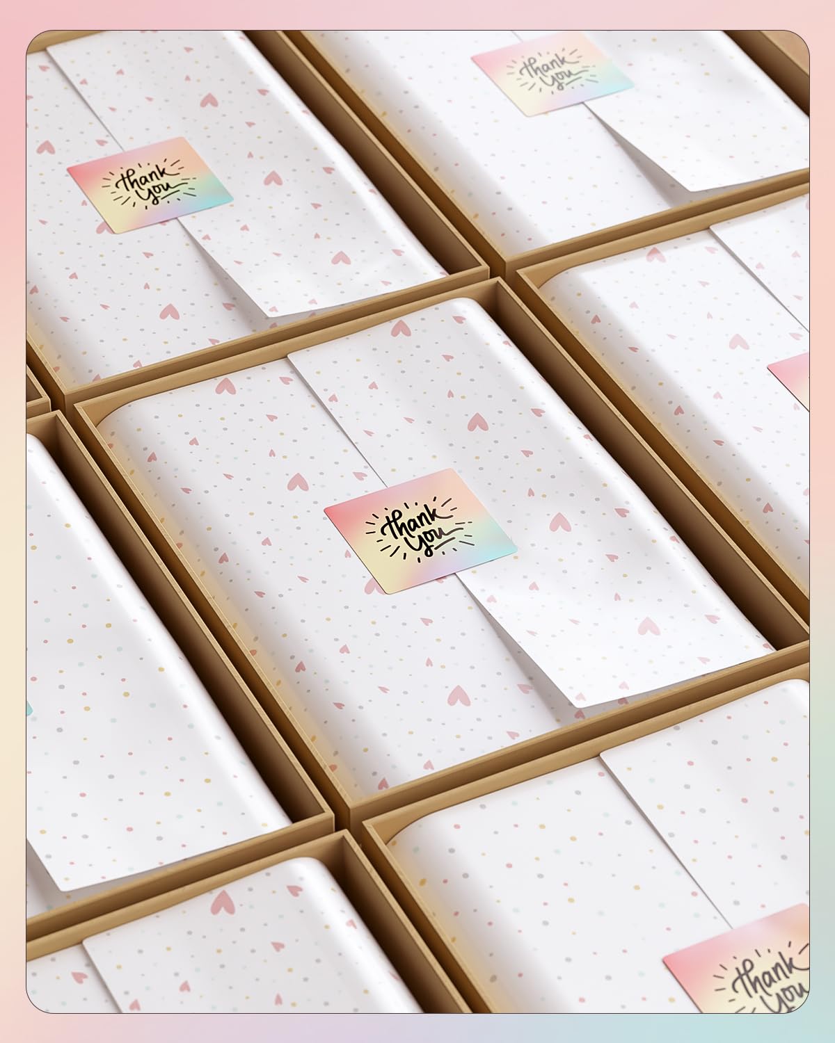 Snapklik.com : 2x2 Thermal Sticker Labels, Rainbow Color Square Thermal ...