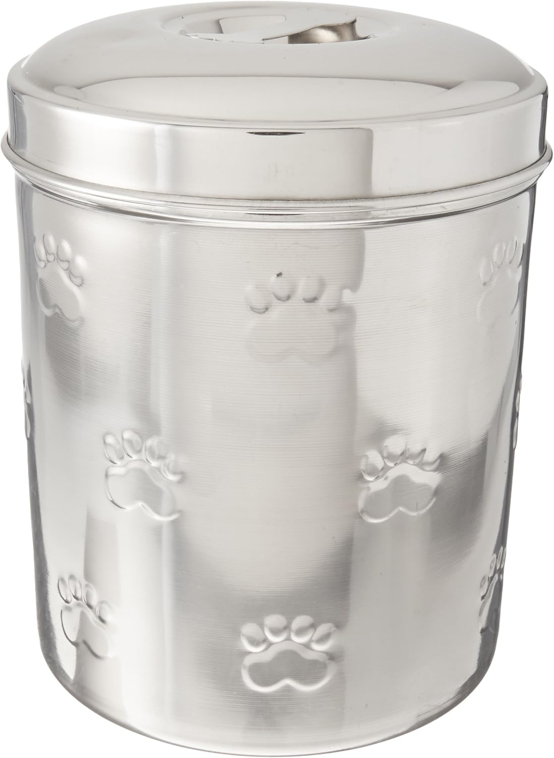 Amazon.com: Iconic Pet Paw Print Stainless Steel Pet/Dog Canister with ...