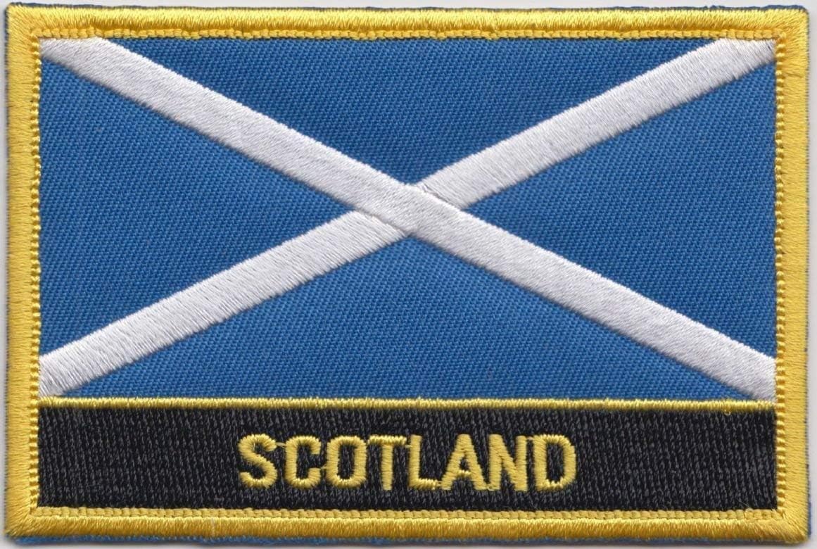 Amazon.com: 1000 Flags Scotland Flag Embroidered Rectangular Patch ...