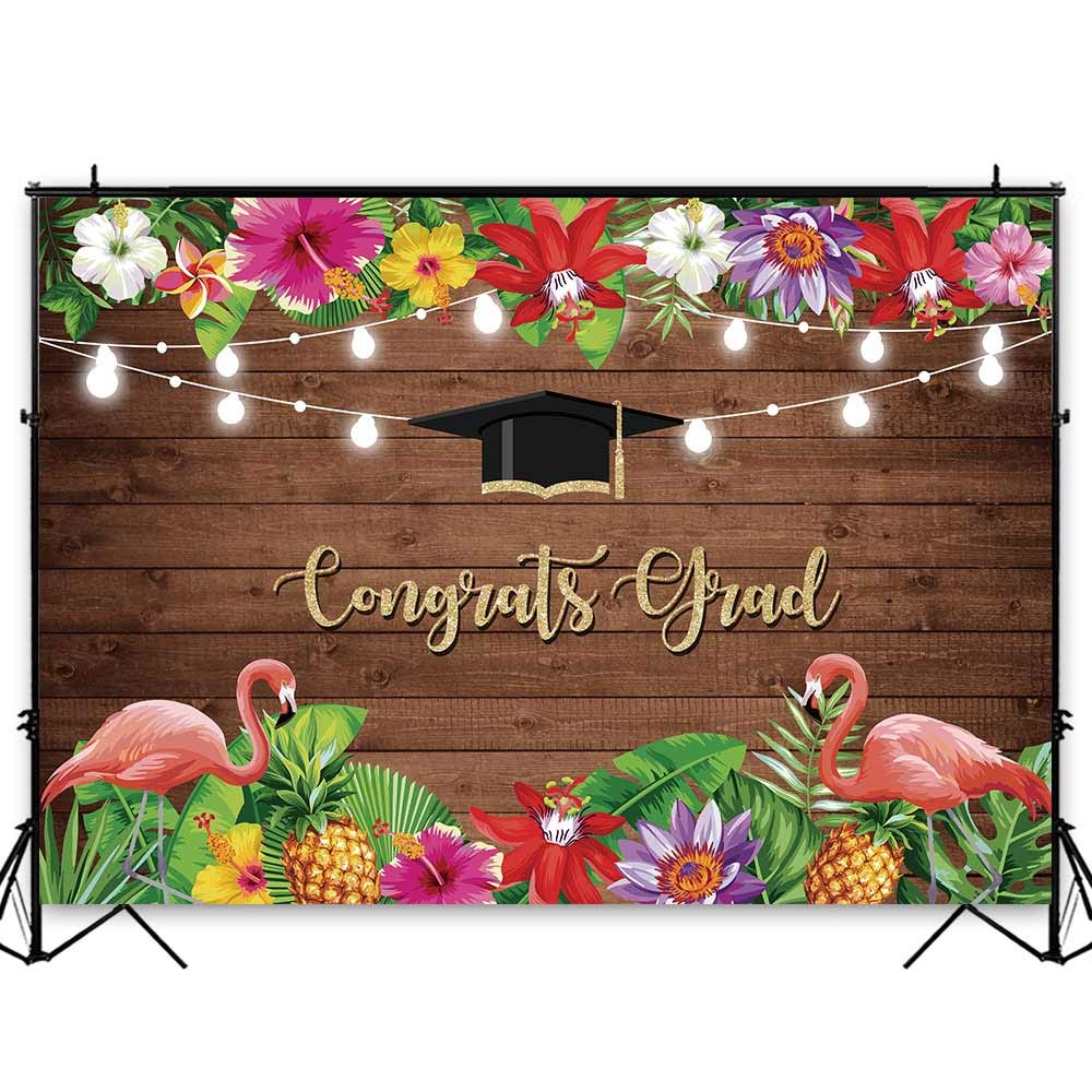Buy Funnytree 7x5ft Graduation Party Backdrop Class of 2019 Rustic Wood ...