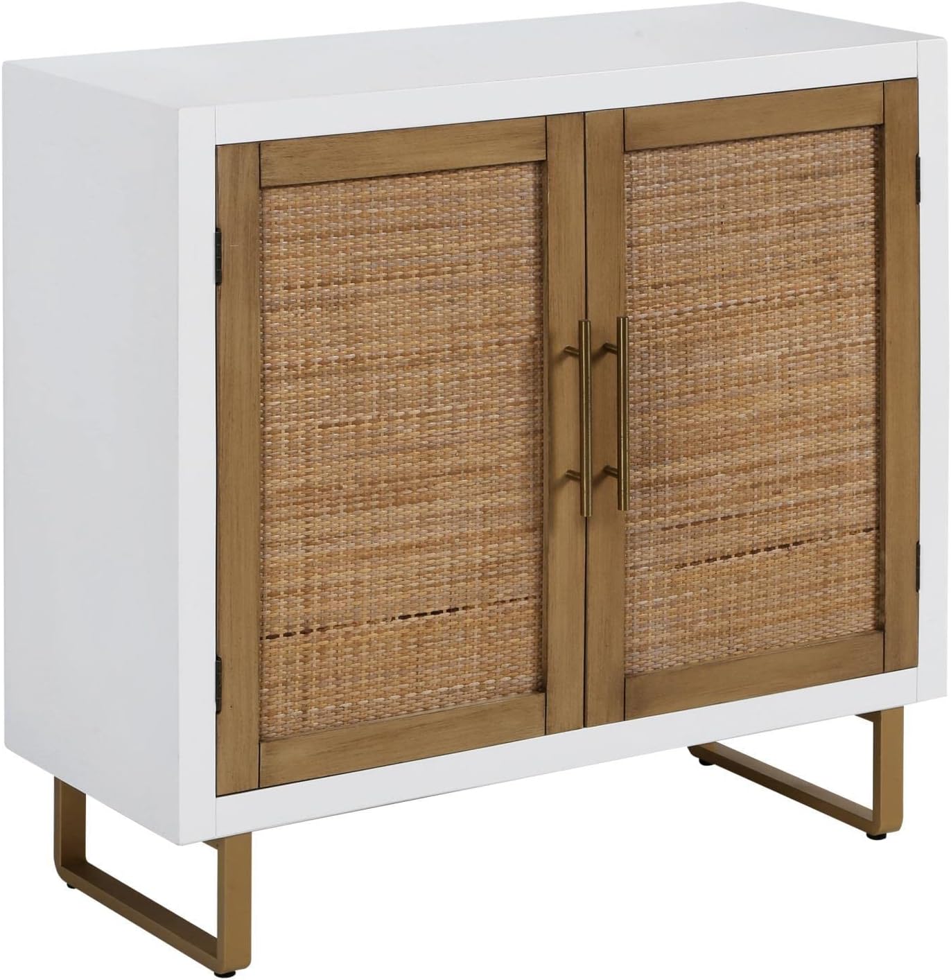 Amazon.com: Stylecraft Two Door Wooden Cabinet with Tweed and White Finish SF26390DS : Home ...