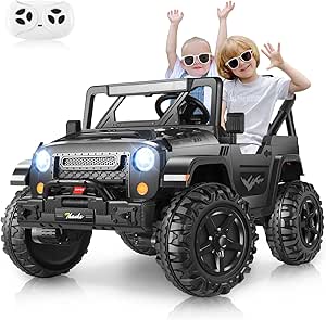 Amazon.com: Hikole 24Volt Ride on Car with Remote Control, Kids 2 Seater Ride on Toys for Big ...