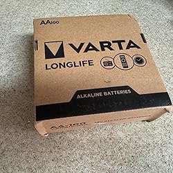 Amazon.com: VARTA Longlife AA Batteries (100 Pack), Alkaline Double A ...