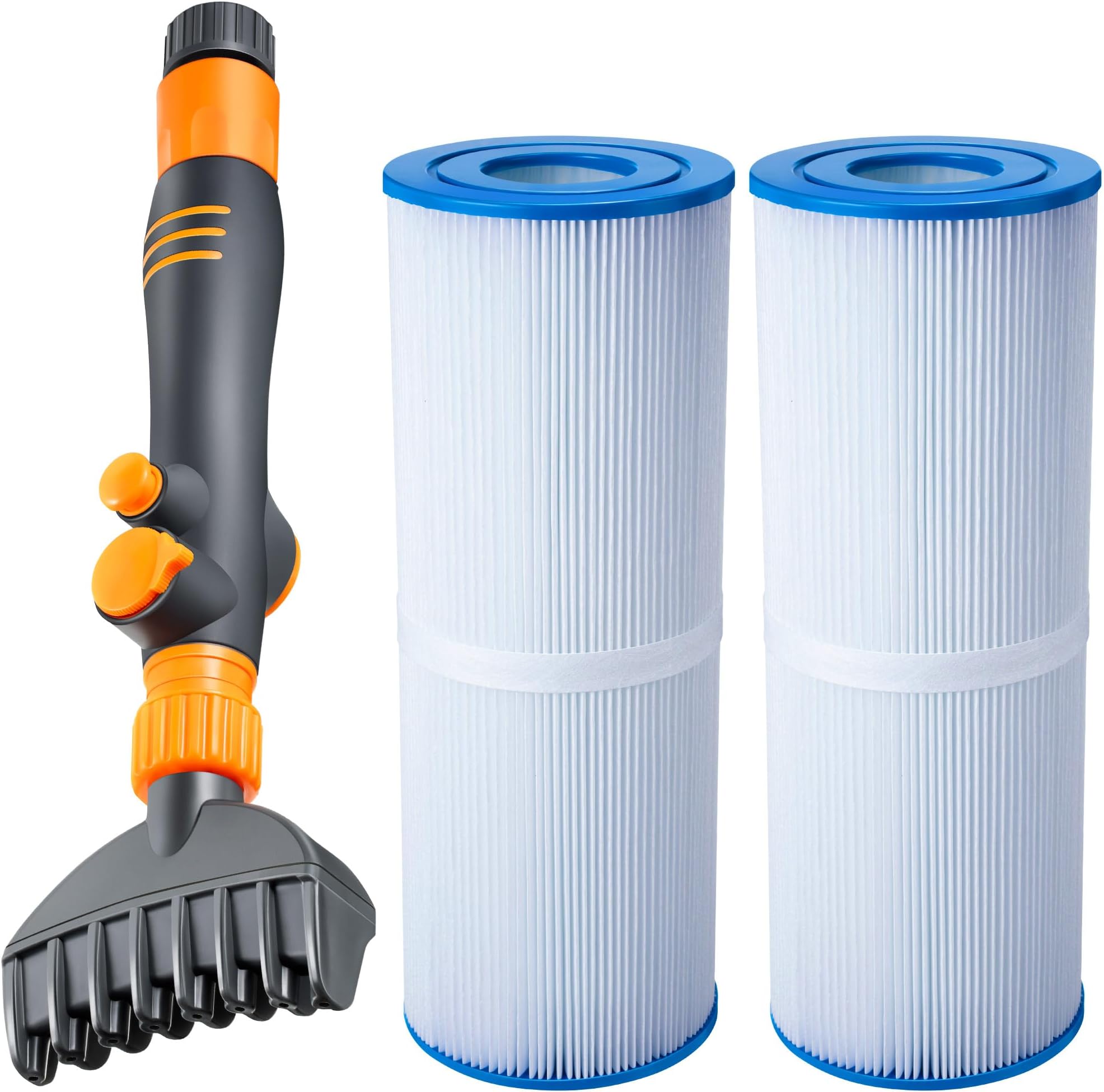 Amazon.com : Pool Cartridge Cleaner Tool - Filter Fin Depth 1-1/4" to 2 ...