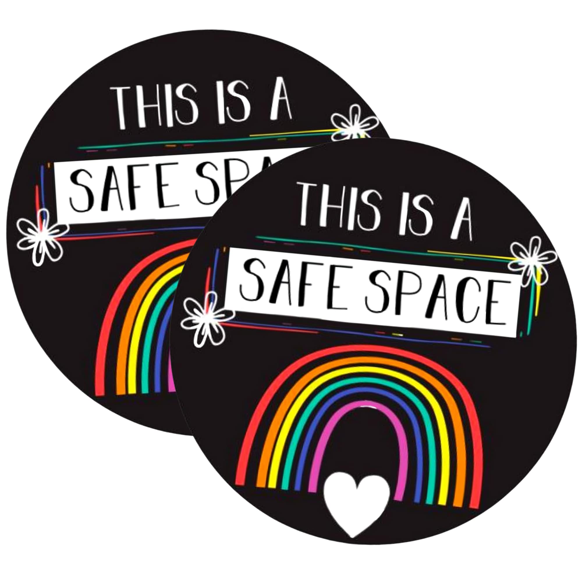 Amazon.com: This is A Safe Space Magnet, Round Inspirational Magnetic ...
