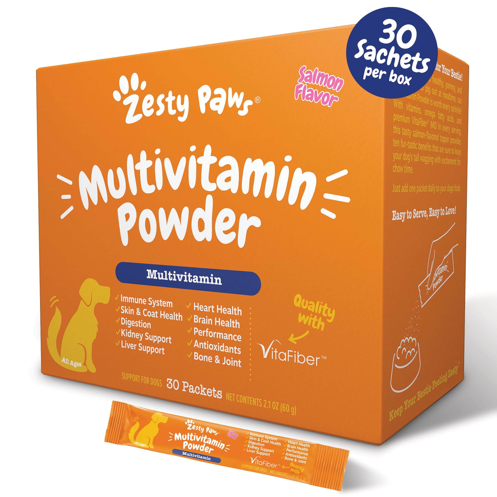 Amazon.com : Zesty Paws 10-in-1 Multivitamin Powder for Dogs - Gut ...