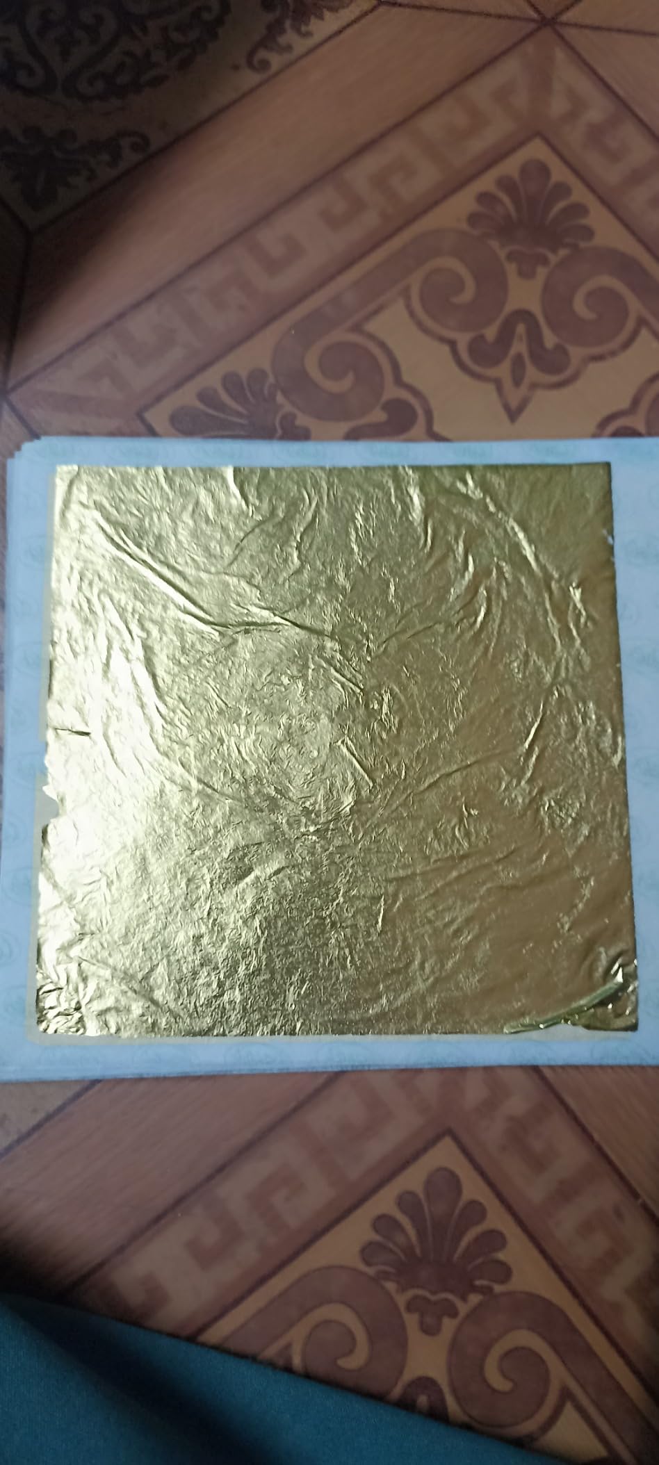 Edible Silver Leaf 99.9% Pure Silver Leaf, Chandi Varakh Foils 15pcs 6 ...
