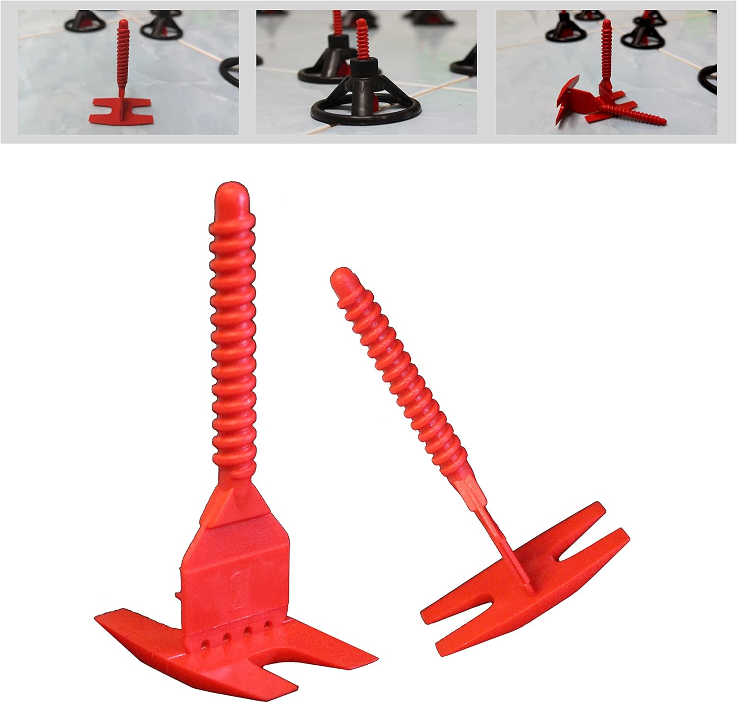 LEVELLO® Threaded Tabs Levelling System Tile Levelling Aid - Tabs 1-4 ...