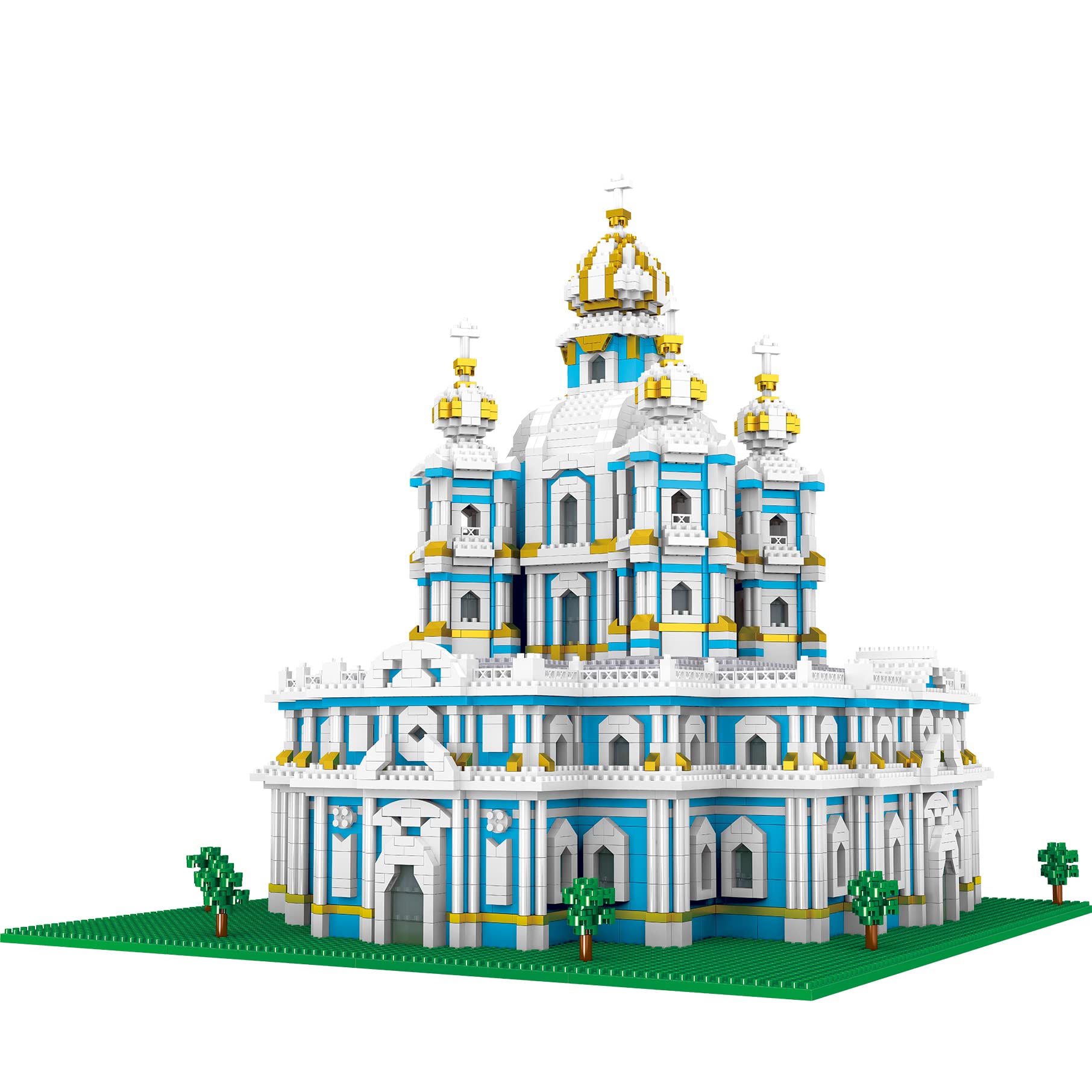Buy Aigidusansu Smolny Monastery Church Micro Blocks, DIY Diamond Mini ...
