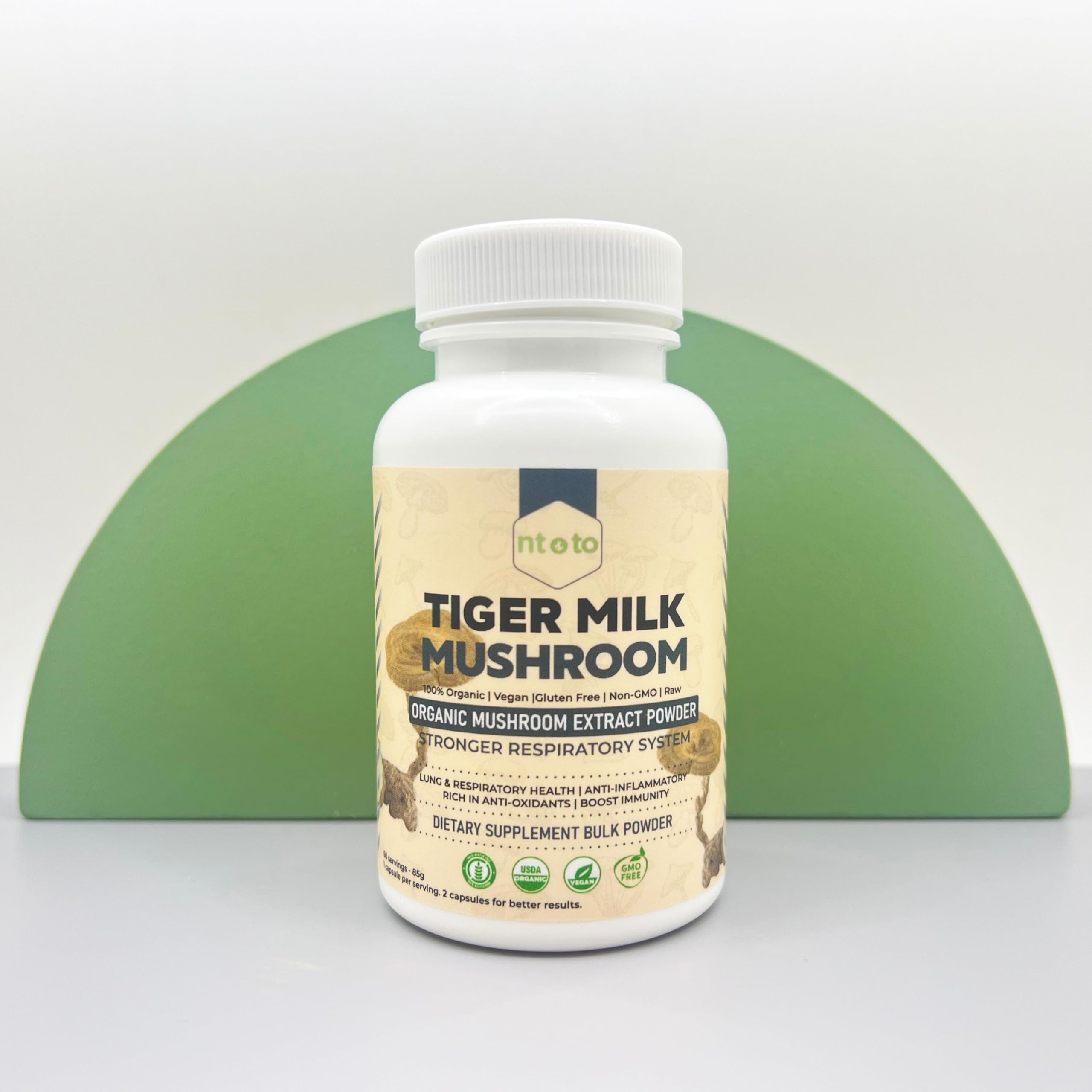 Amazon.com: Tiger Milk Mushroom Supplement (Lignosus Rhinocerus) 60 ...