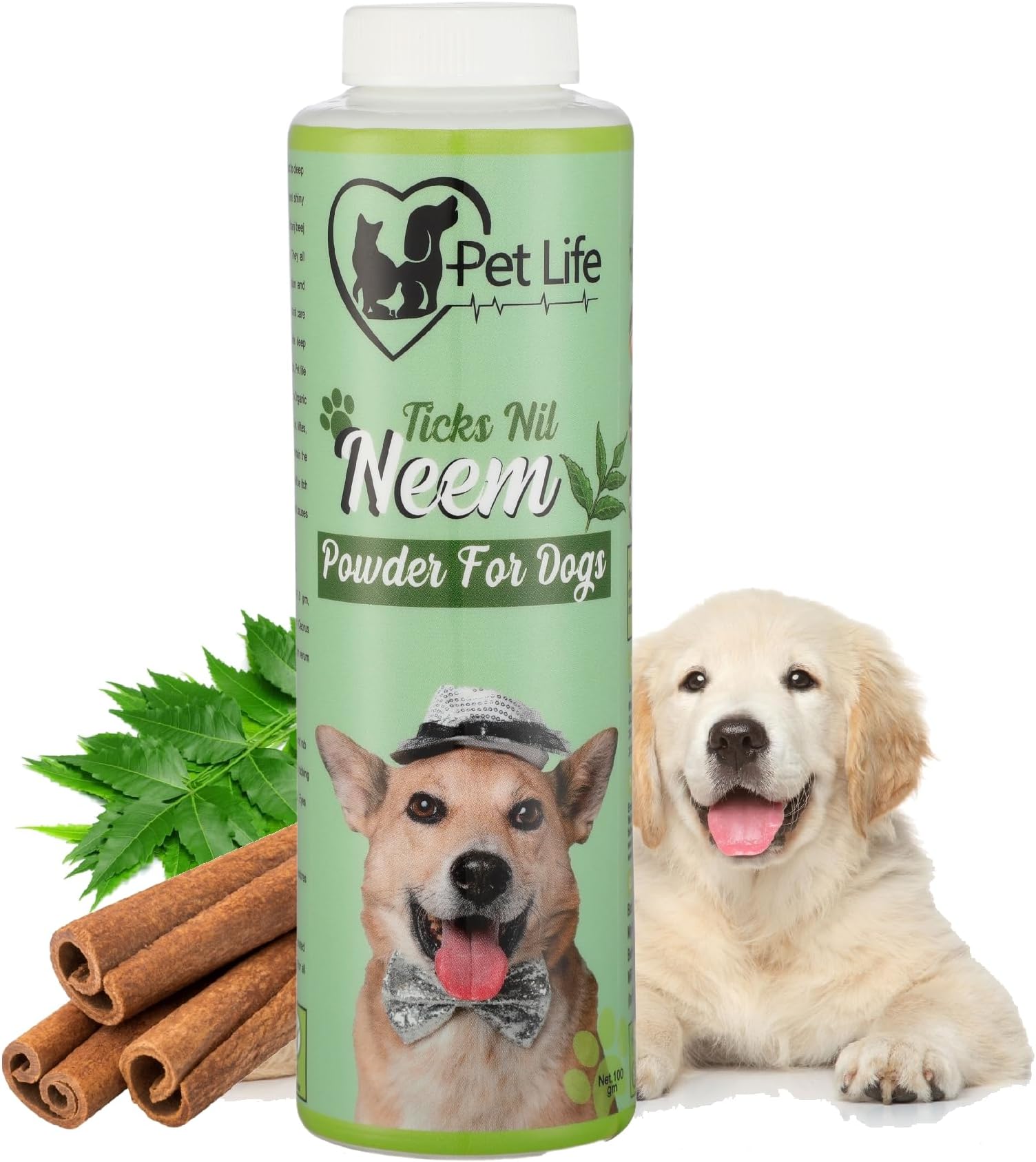 Nootie Anti Tick-Flea Neem Powder for Dog & All Puppy Breeds(140gm ...
