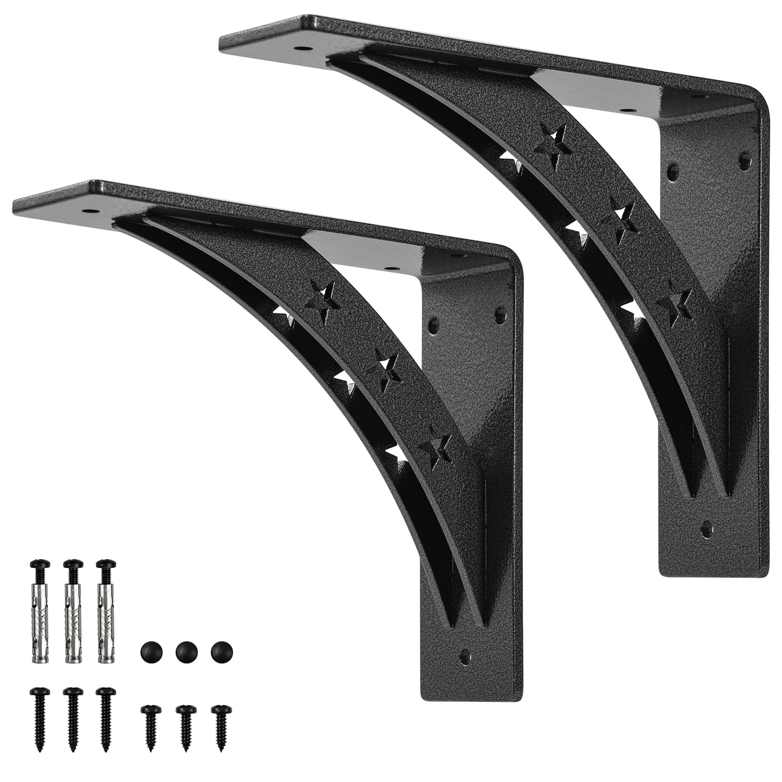 Amazon.com: 9 inch x 8 inch Heavy Duty Shelf Brackets，max Load 900 LBS ...