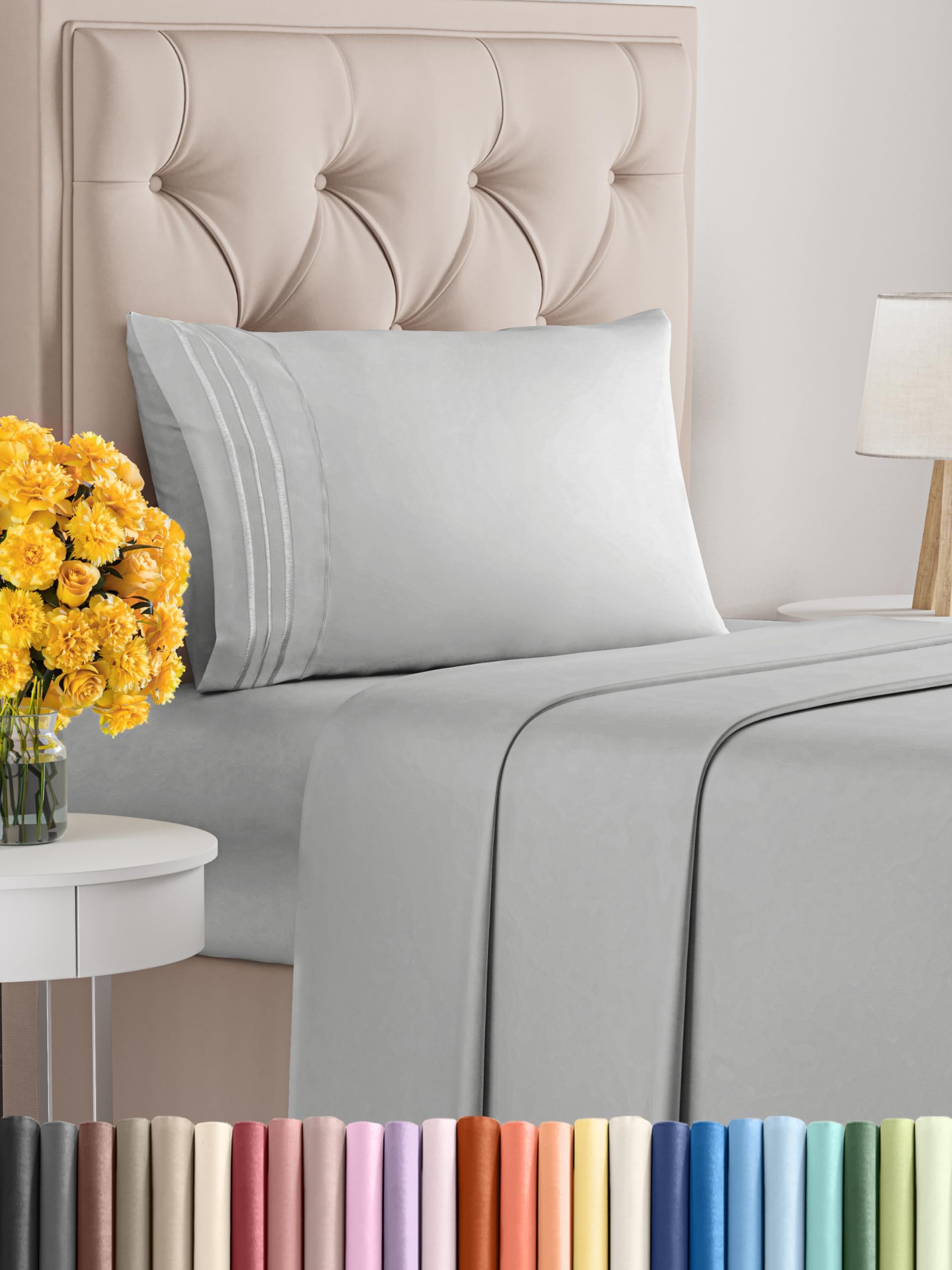 Amazon.com: Modern Threads Soft Microfiber Crochet Lace Sheets ...