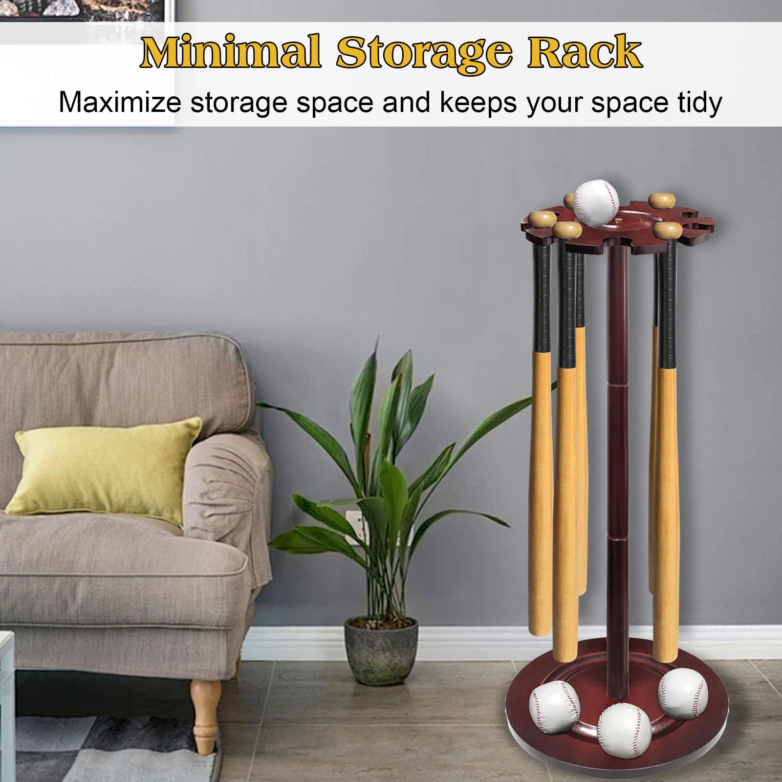 Snapklik.com : Baseball Bat Storage Organizer, Baseball Bat Holder ...