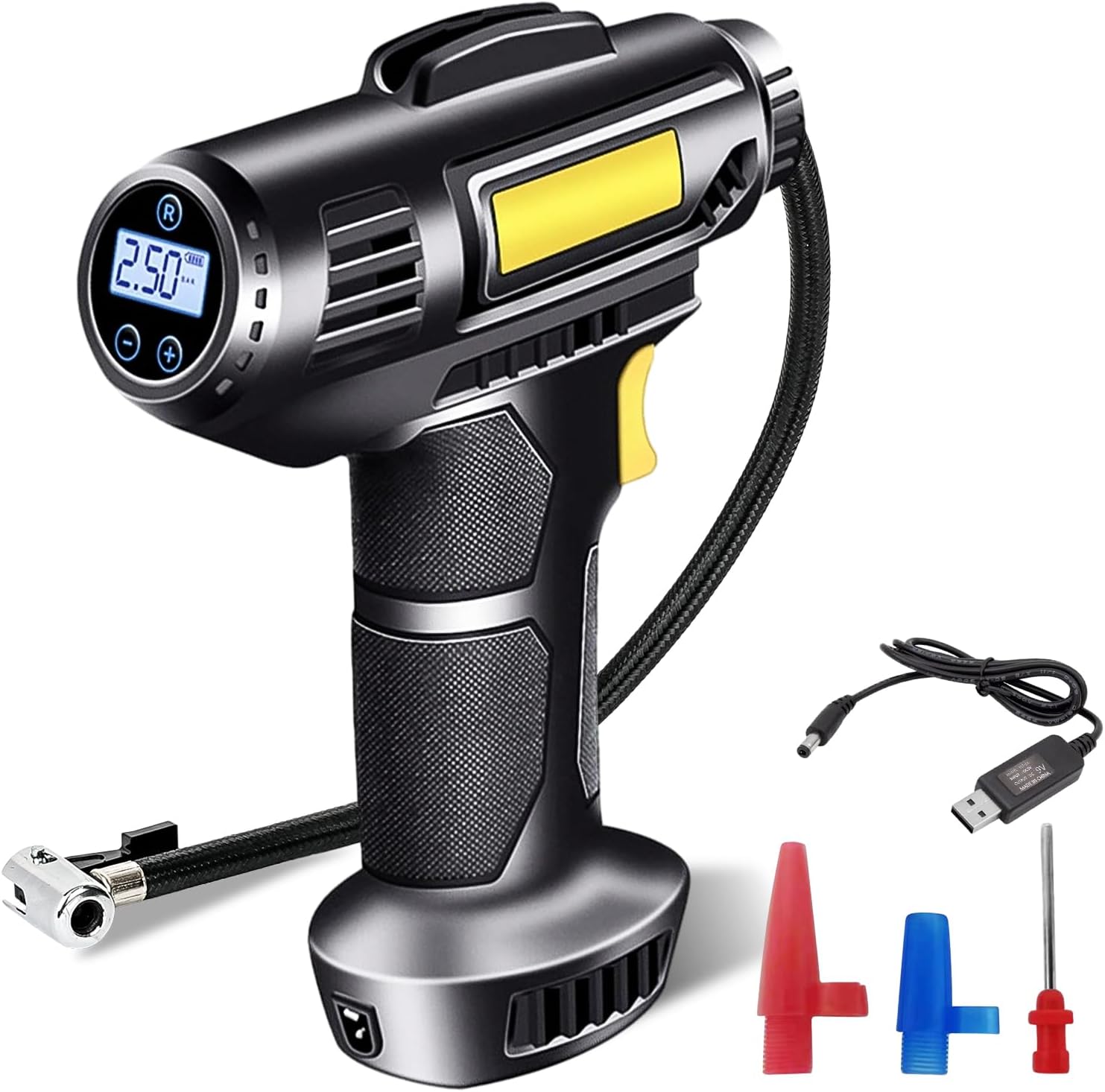 Umelee Inflador Ruedas Coche Eléctrico 12 V, Compresor Aire Digital ...