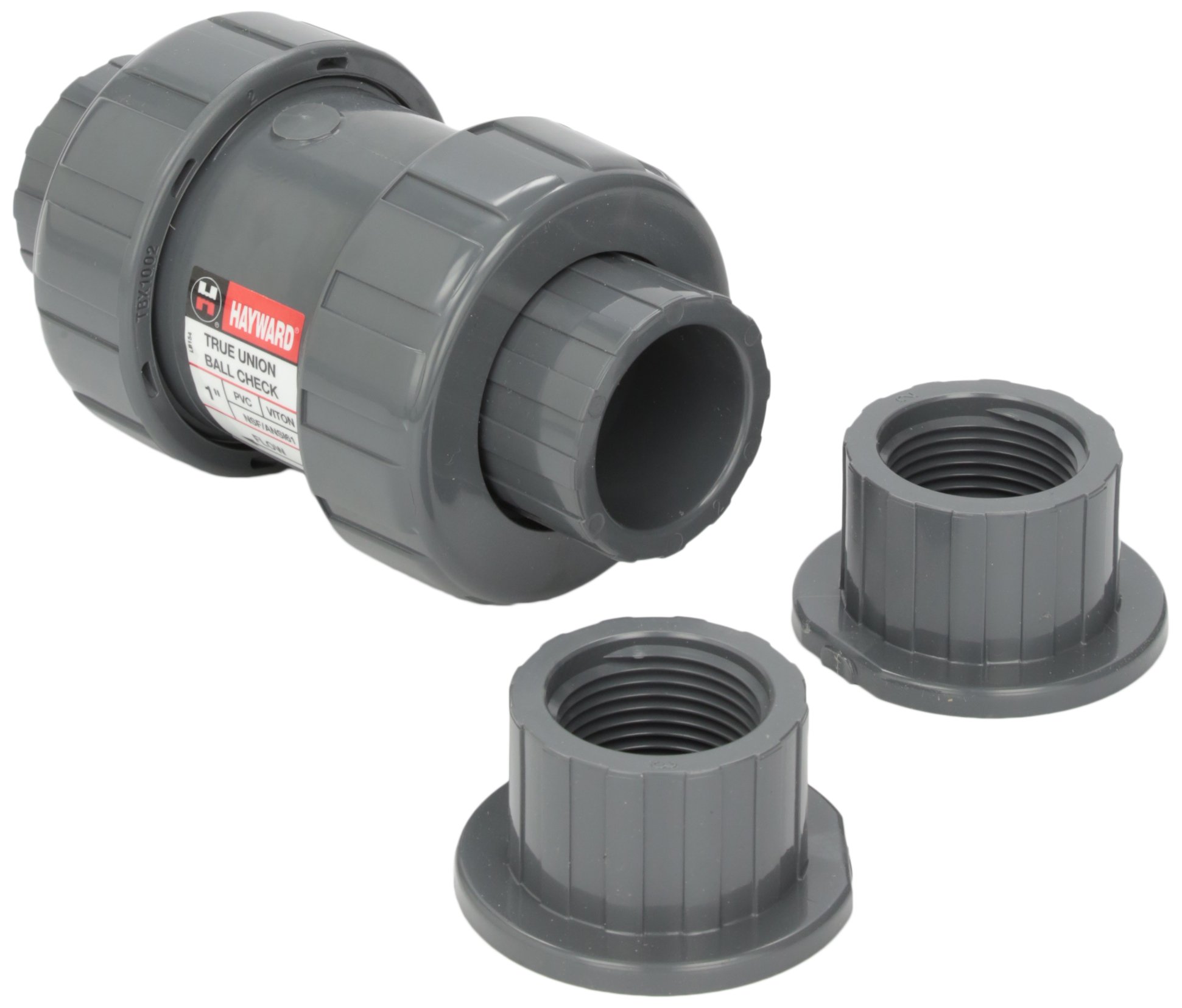 Buy HaywardTC10100ST 1Inch PVC TC Series True Union Check Valve with ...