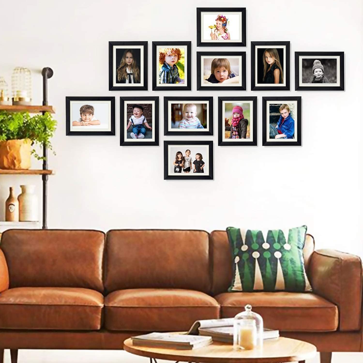 Amazon Brand - Solimo Collage Photo Frames, Set of 12,Wall Hanging (6 ...