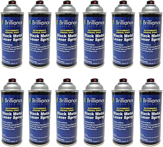 Amazon.com: Pack of 12 - BLI101-12 Oz - Aerosol Black Laser Ink for ...