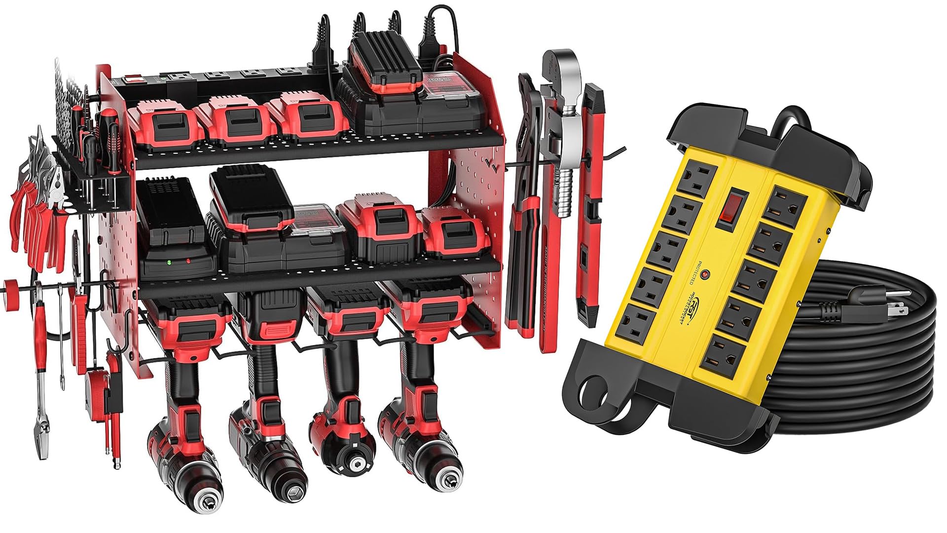 Amazon.com: CRST 10-Outlet Heavy Duty Power Strip with 15FT Cord ...