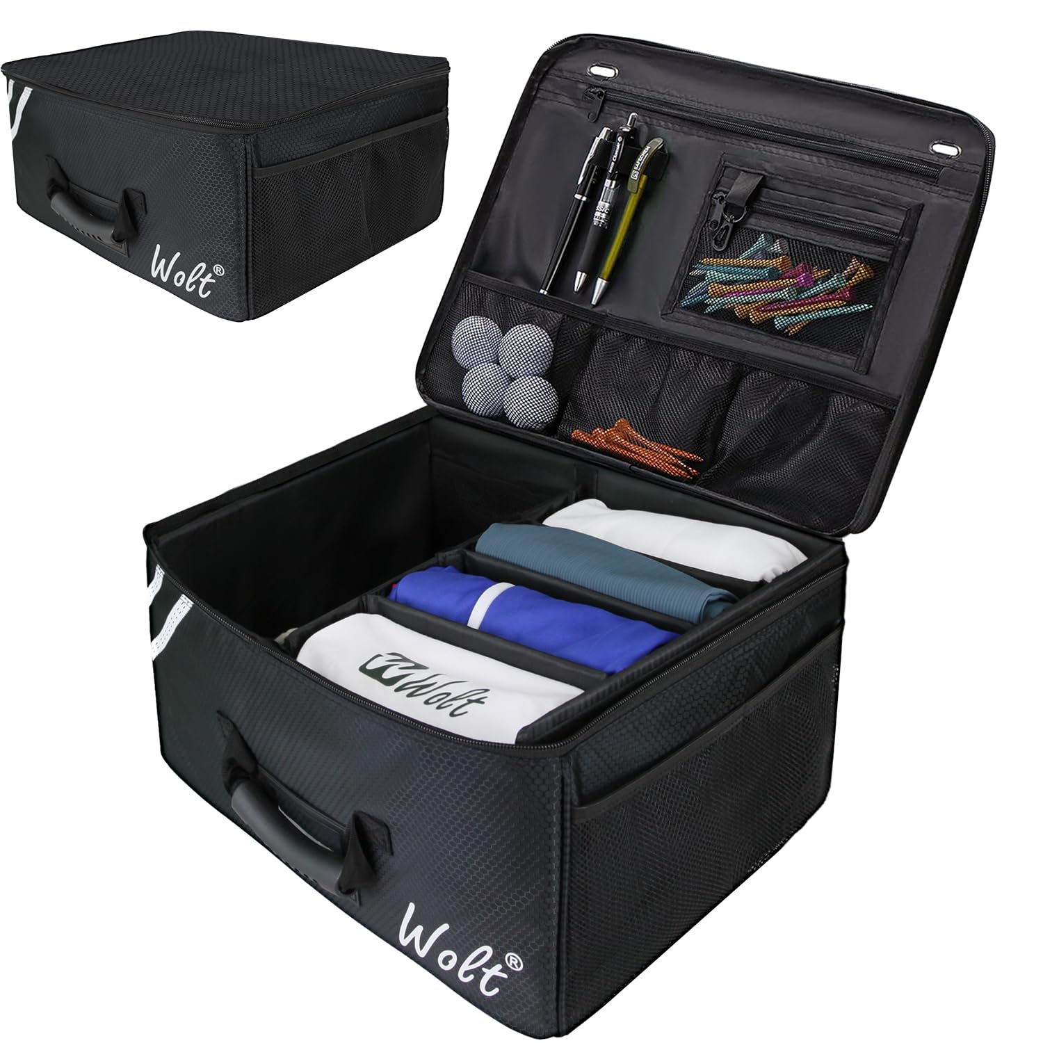 WOLT | Golf Trunk Organizer-Collapsible & Foldable Golf Travel Bag ...