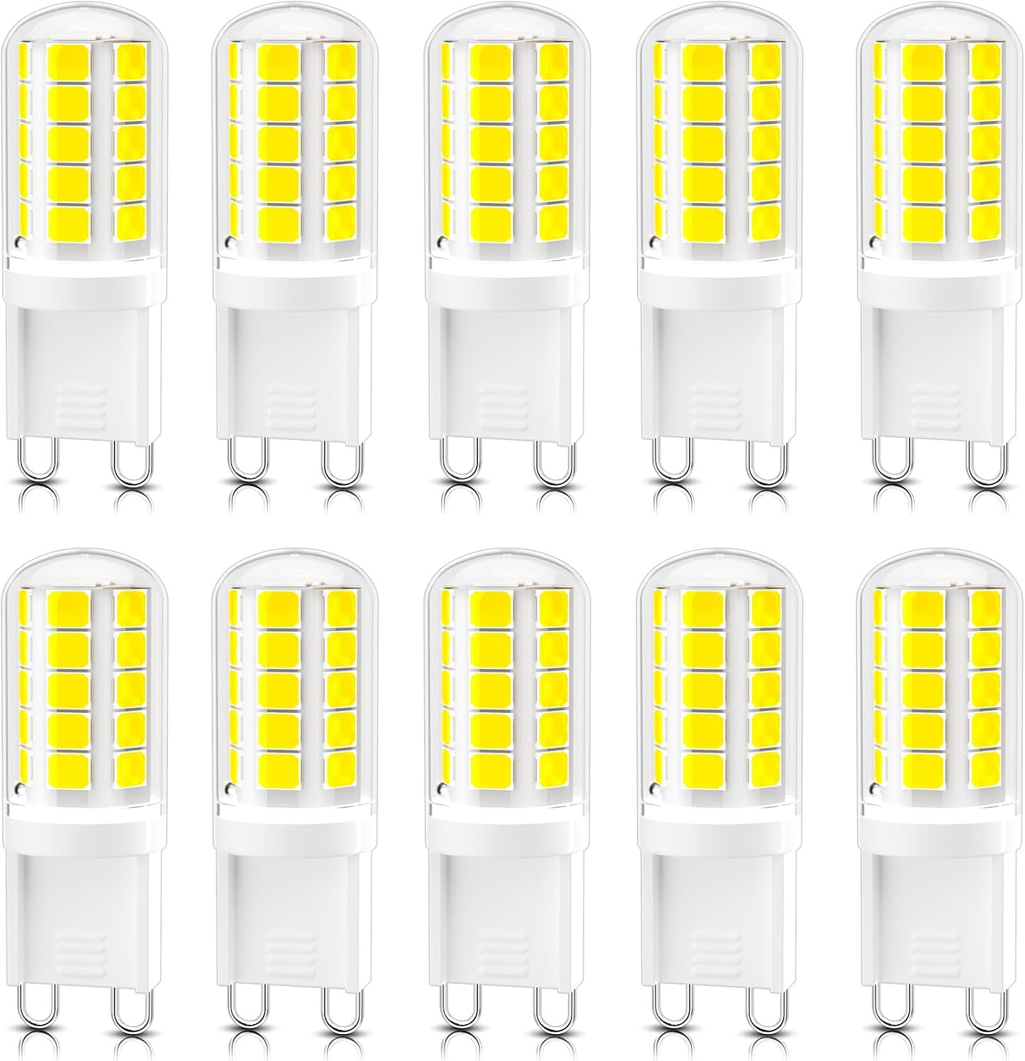 DiCUNO G9 LED Bulbs, 4W (40W Halogen Equivalent), 400lm, 6000K Daylight ...