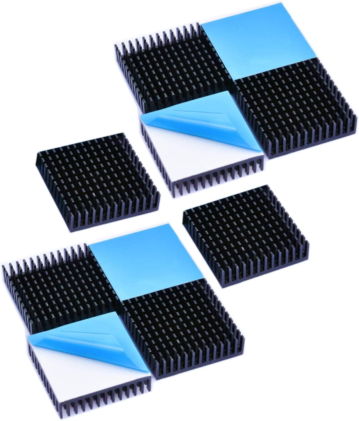 Amazon.com: Easycargo 10pcs 20mm Heatsink Kit 20x20x10mm + 3M 8810 ...