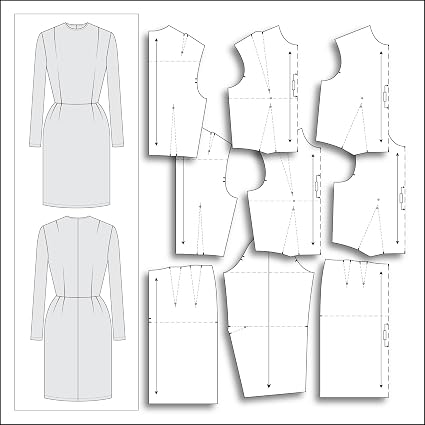 Amazon.com: Haus of Vining Basic Dress Pattern Blocks/Slopers for Wolf ...