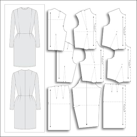 Amazon.com: Haus of Vining Basic Dress Pattern Blocks/Slopers for Wolf ...