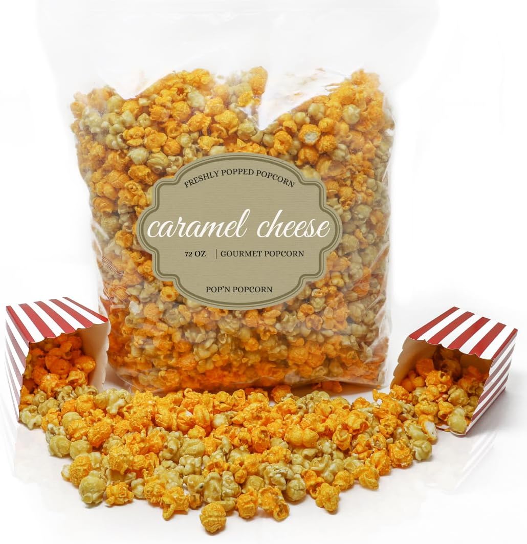 Amazon.com : Pop’N Popcorn Caramel Corn Popcorn - 32 oz Sweet ...