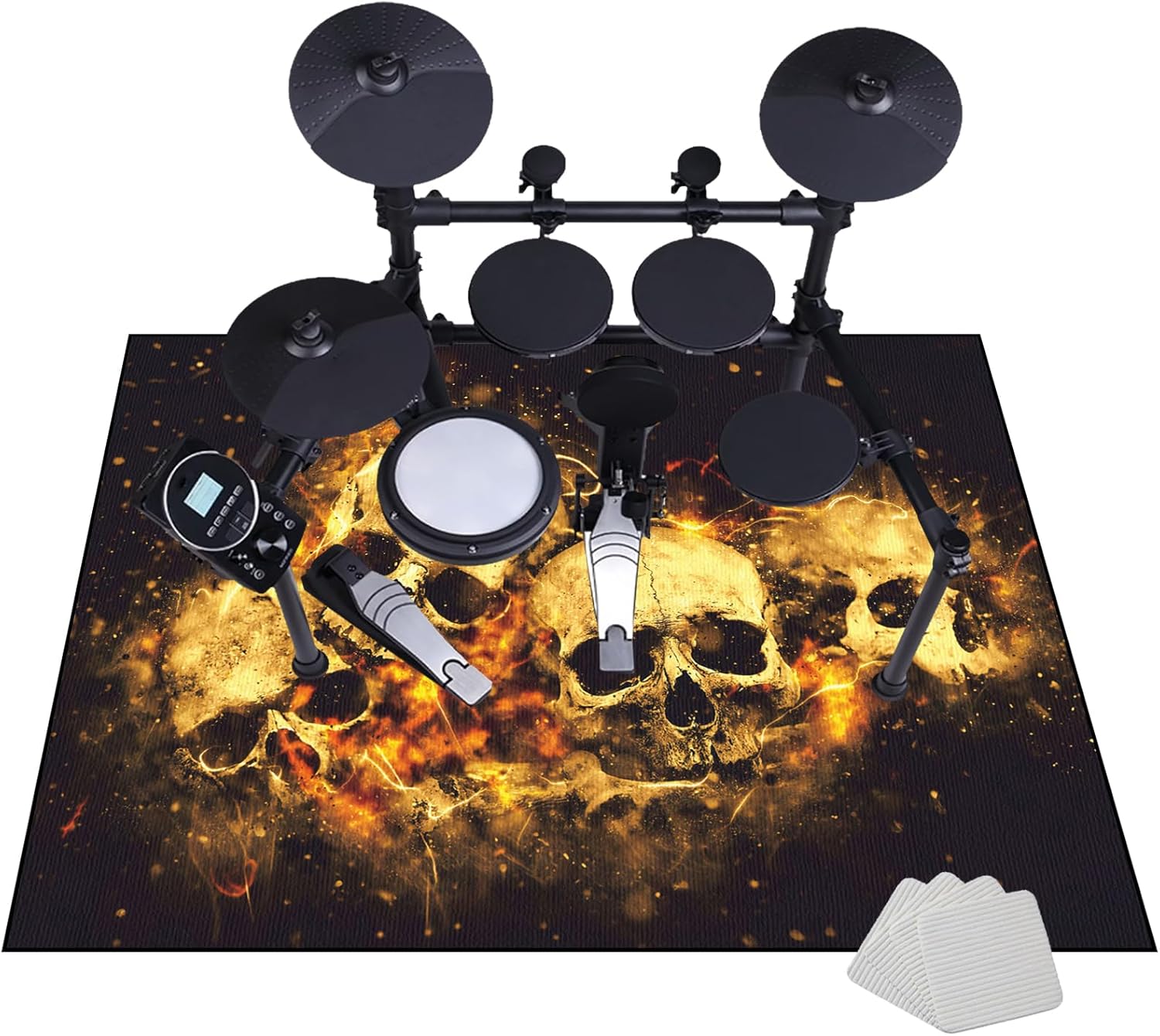 JaevKwzy Drum Mat and Percussion Mat Drum Mat Soundproof Mat for Drum ...