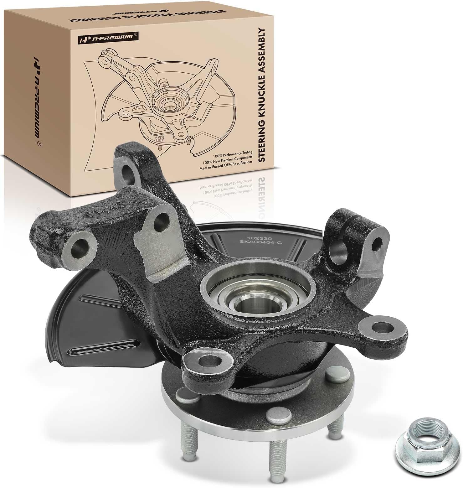 Amazon.com: A-Premium Front Steering Knuckle & Wheel Bearing Hub ...
